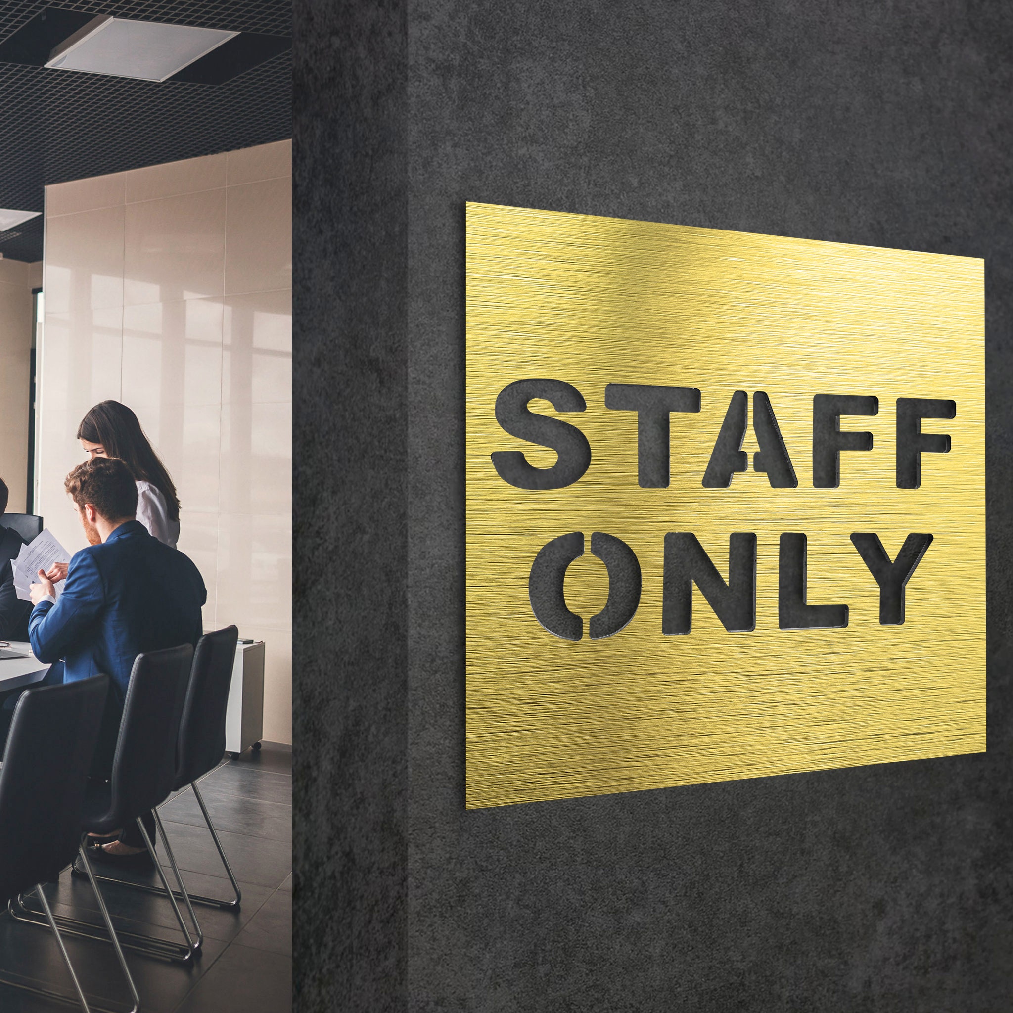 Staff Only Sign Cute