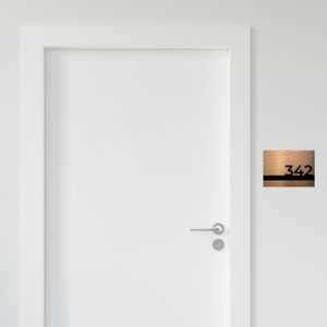 Custom Door Number Signs - Modern Personalized Door Numbers Plaques ...