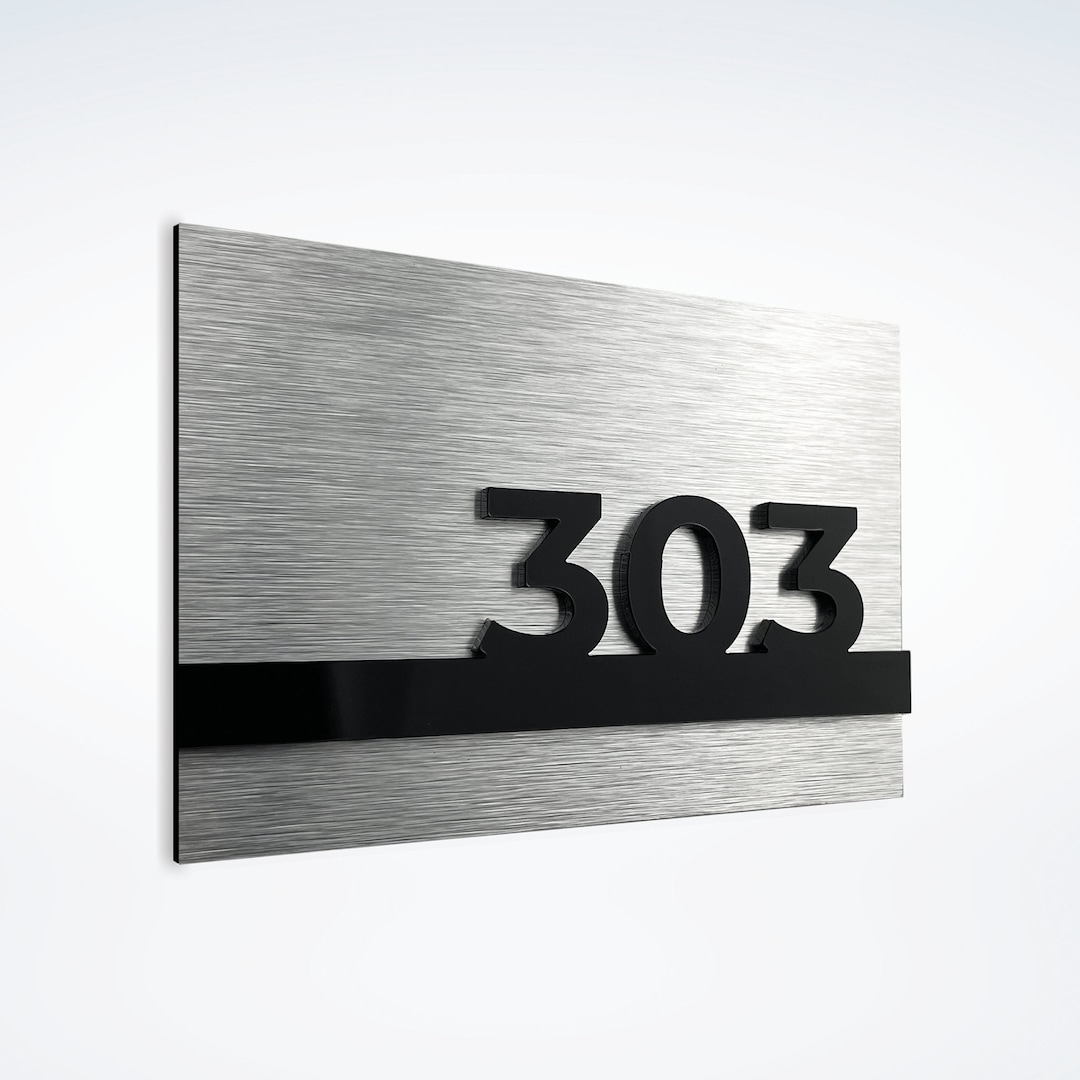 Custom Apartment Number Room Signs - Personalized Hotel Rooms Numbers ...