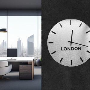 World Time Zone Clock - Modern Hotel Reception Timezone Clocks ...