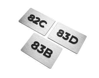 Door Label Room Numbers Signs Metal Number Signage - Etsy