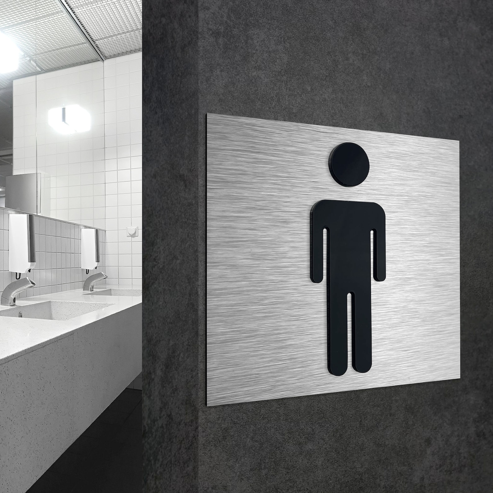 Gentlemen Bathroom Sign Male Restroom Signage Mens Room - Etsy