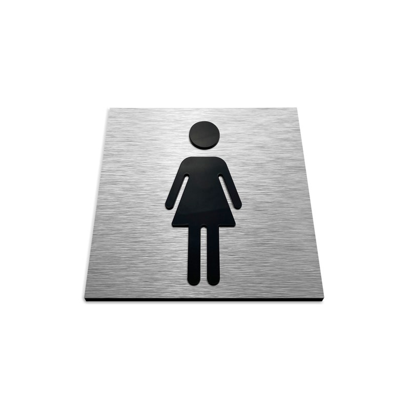 Womens Restroom Sign Woman Bathroom Signs Female Bathrooms - Etsy