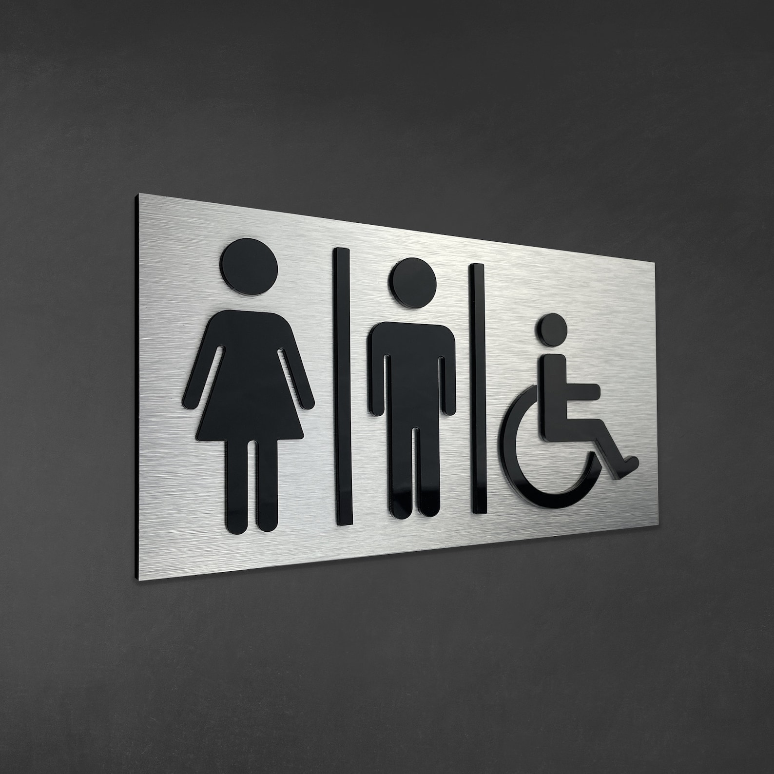 Unisex Toilet Sign Bathroom Signage All Gender Restroom - Etsy