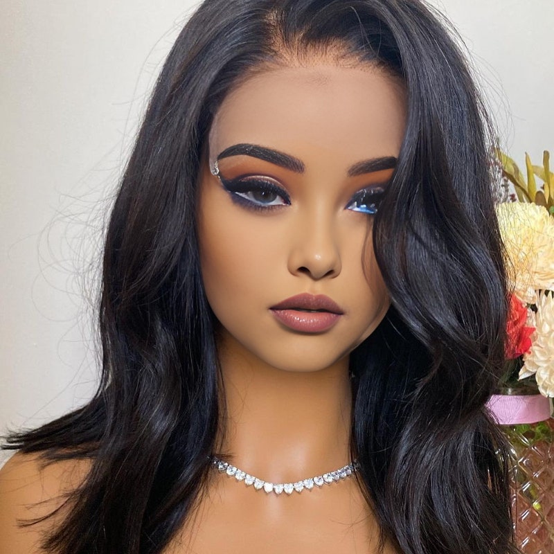 Black Lace Front Wig - Etsy