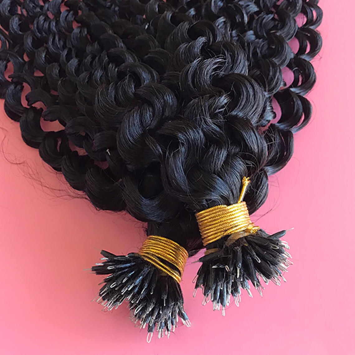 Remy Nano Rings Hair Extensions Micro Loop Micro Beads Keratin Human ...