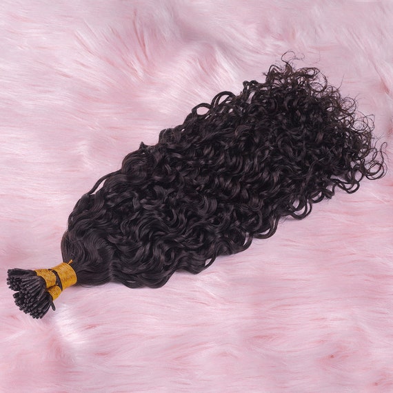 Micro Links Hair Extensions 100 Strand/pack Curly I Tip Hair - Etsy