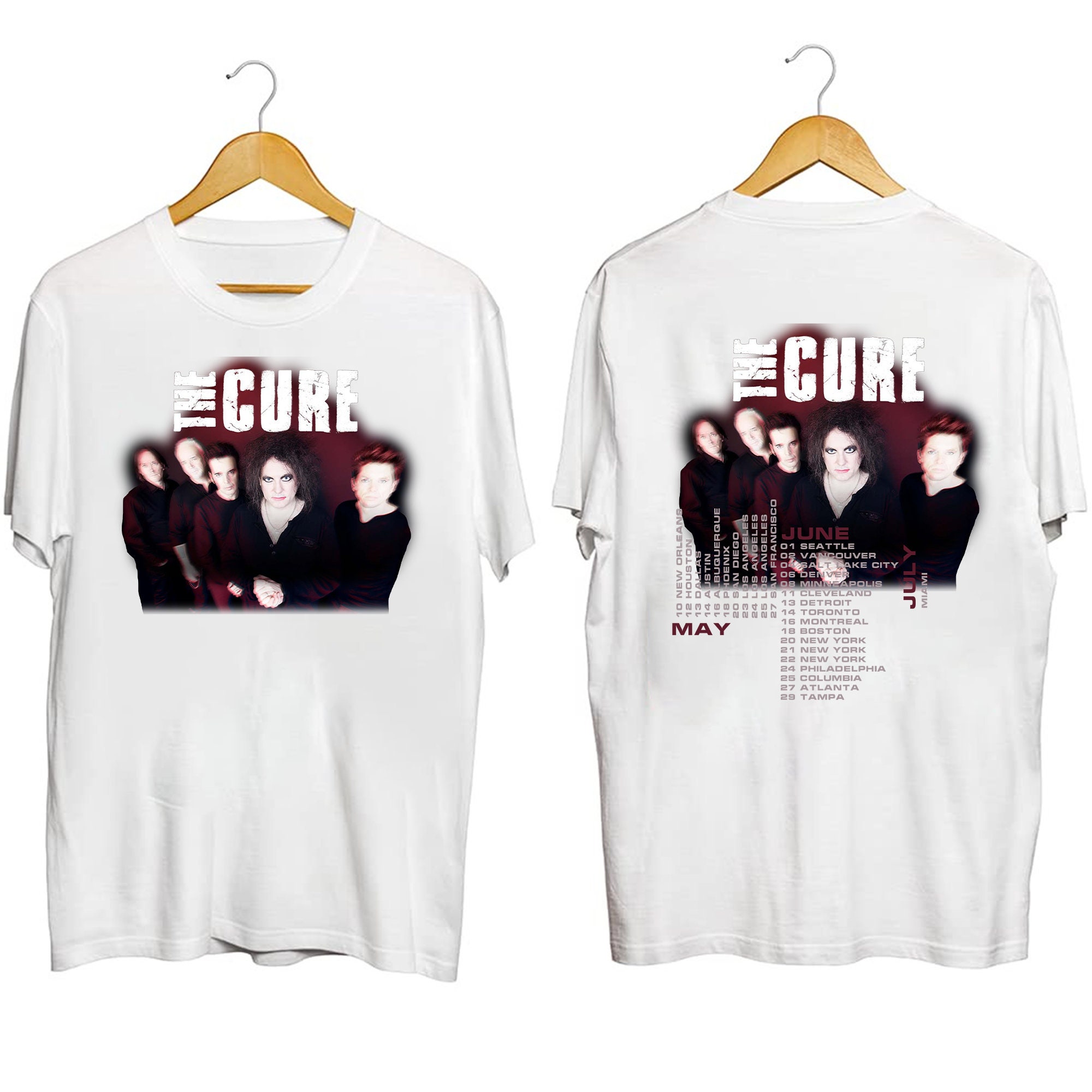 The Cure 2023 North American Tour Shirt, The Cure US Tour 2023 Shirt ...
