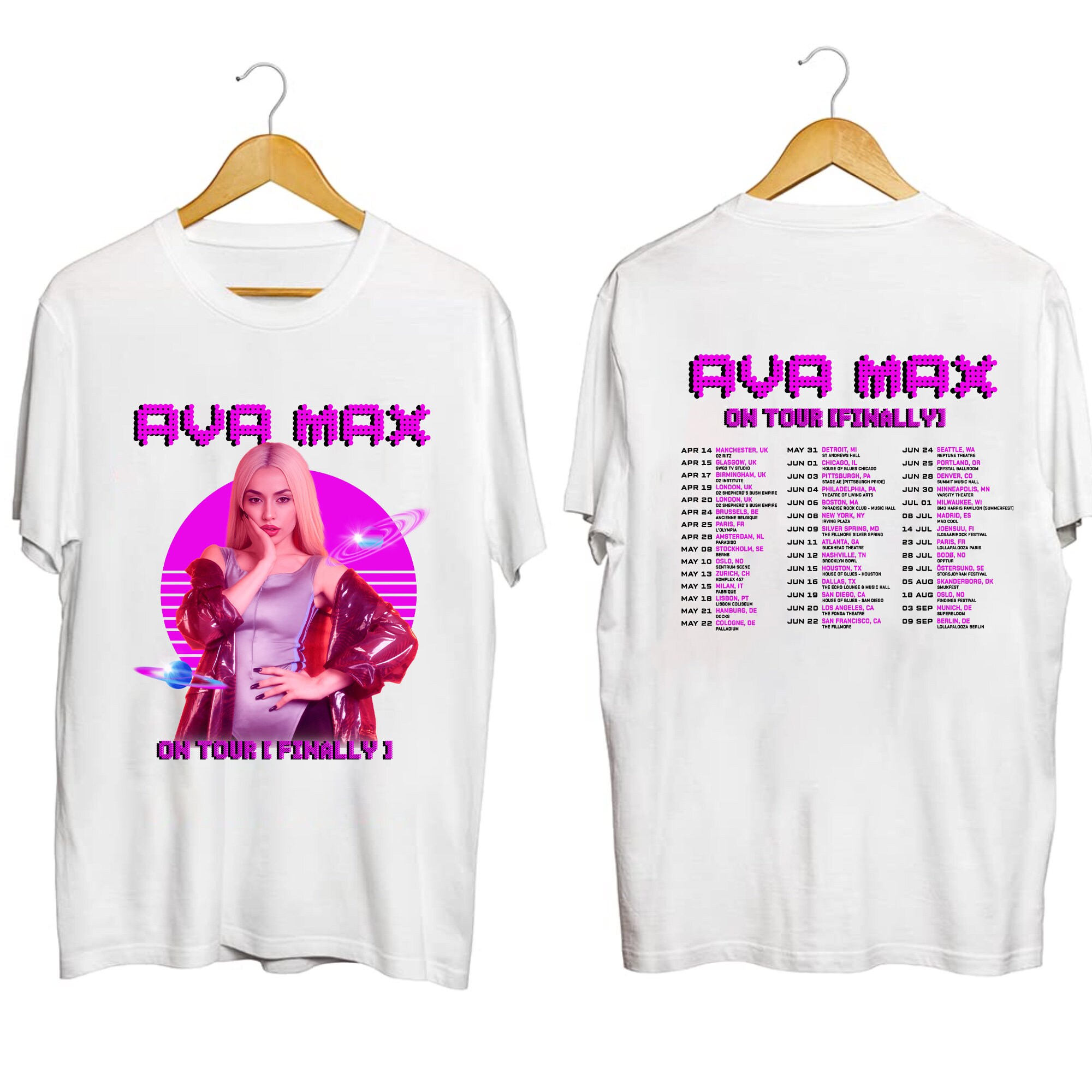 Ava Max 2023 On Tour Finally Shirt, Diamonds and Dancefloors 2023 Tour ...