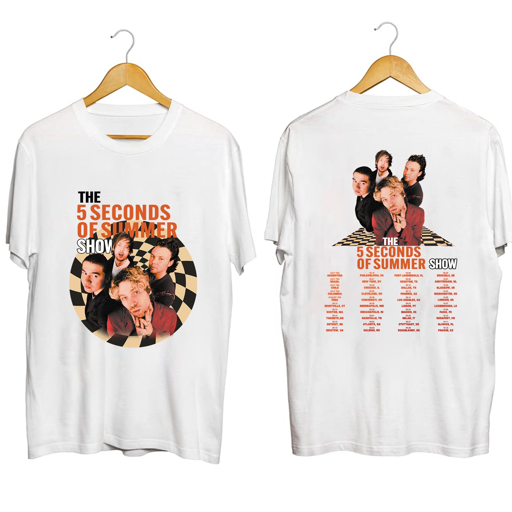 5 Seconds Of Summer World Tour 2023 2024 Shirt, 5SOS Fan Shirt, 5SOS ...