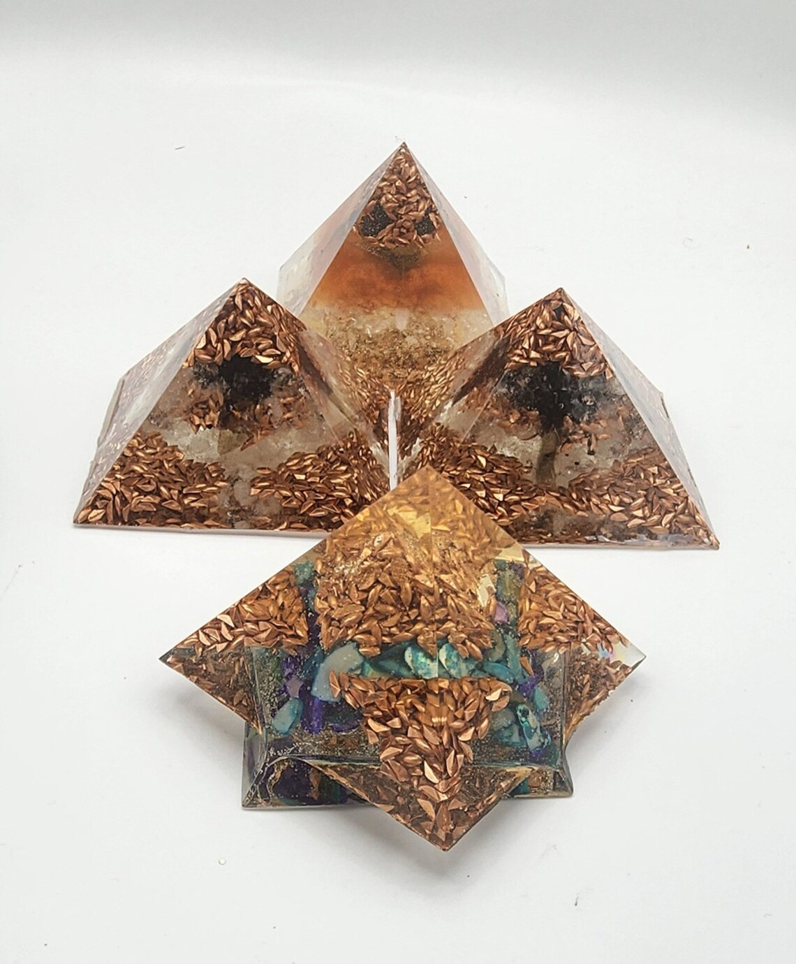 Orgonite Pyramids - Etsy