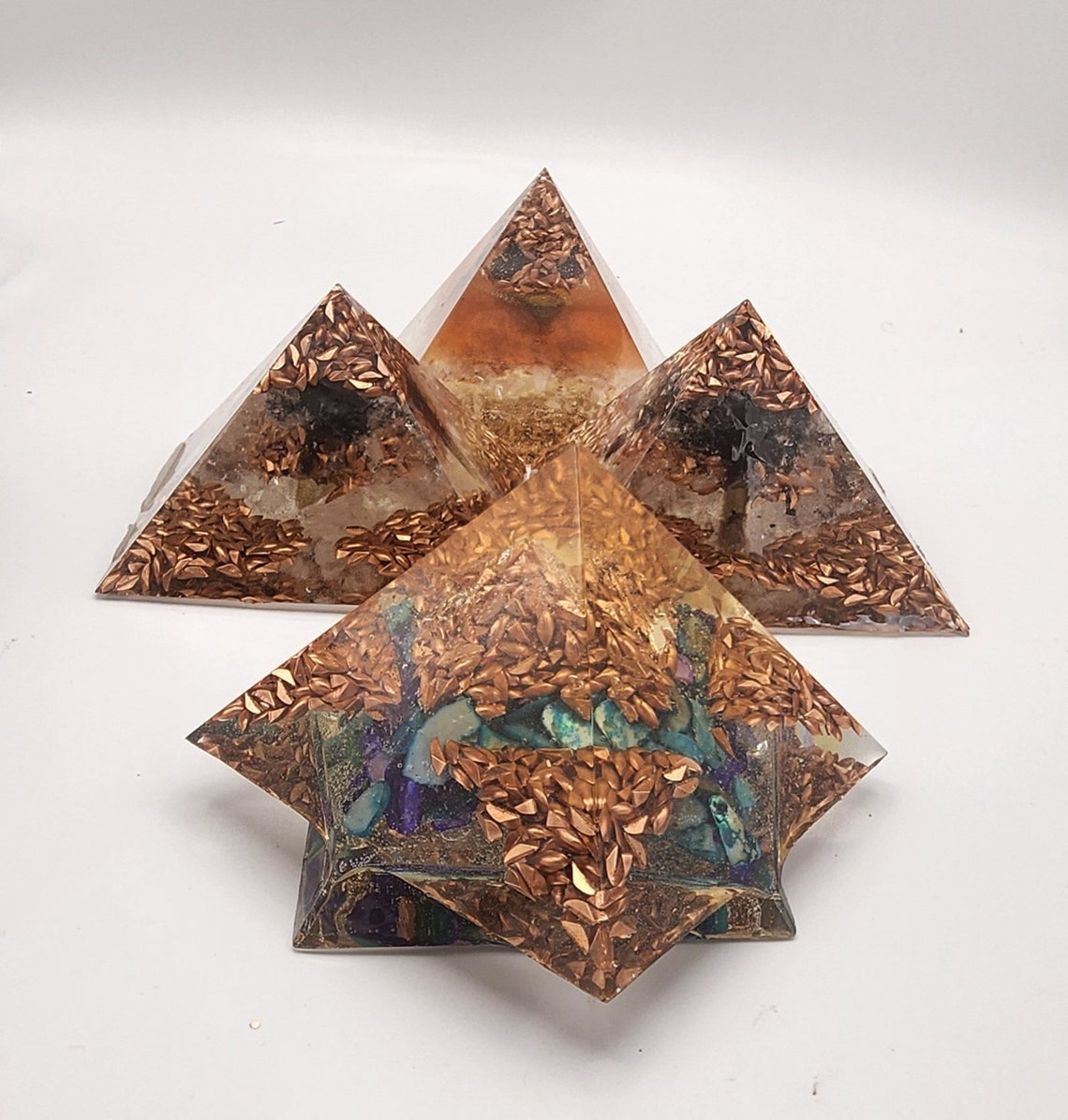 Orgonite Pyramids - Etsy