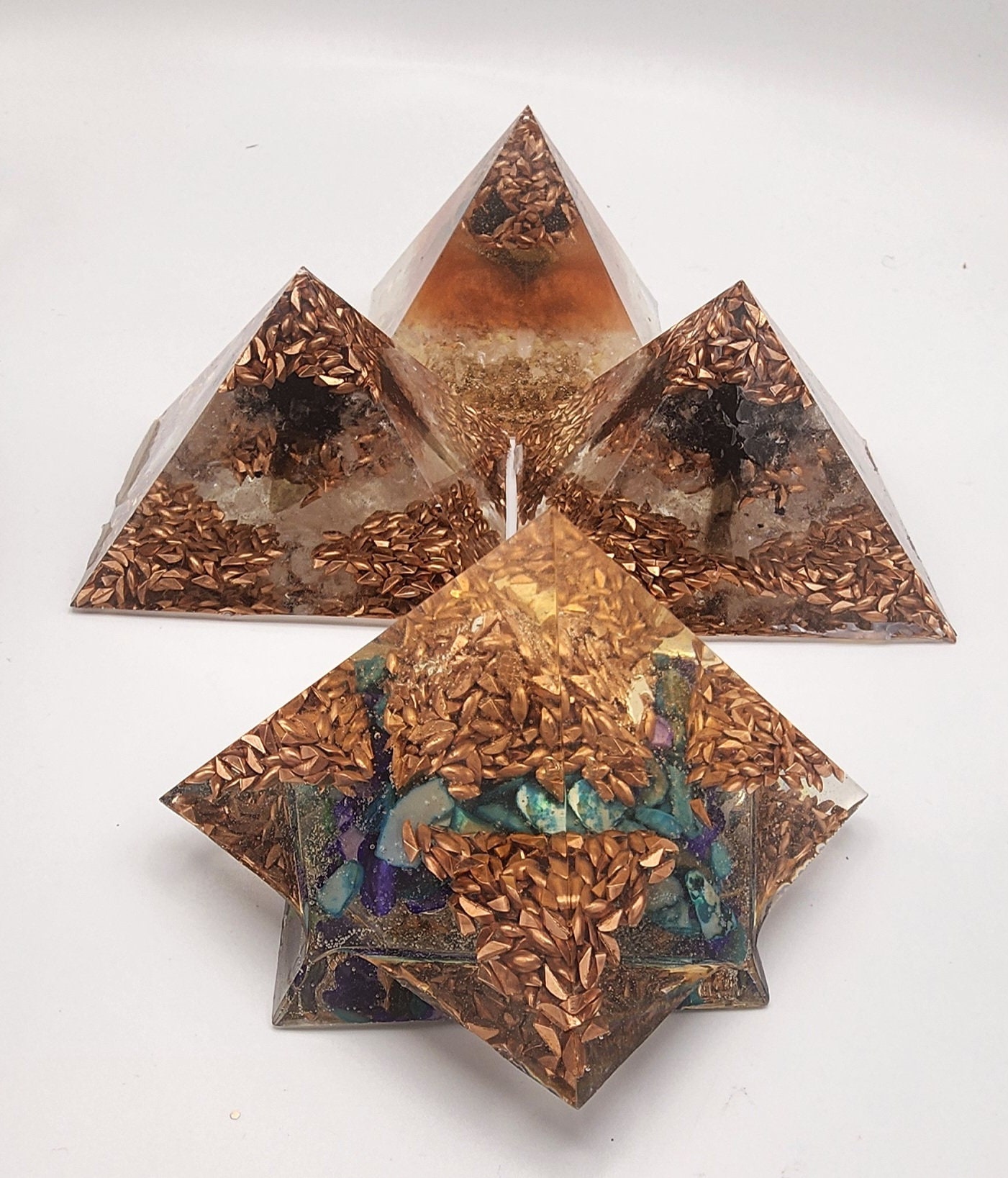Orgonite Pyramids - Etsy