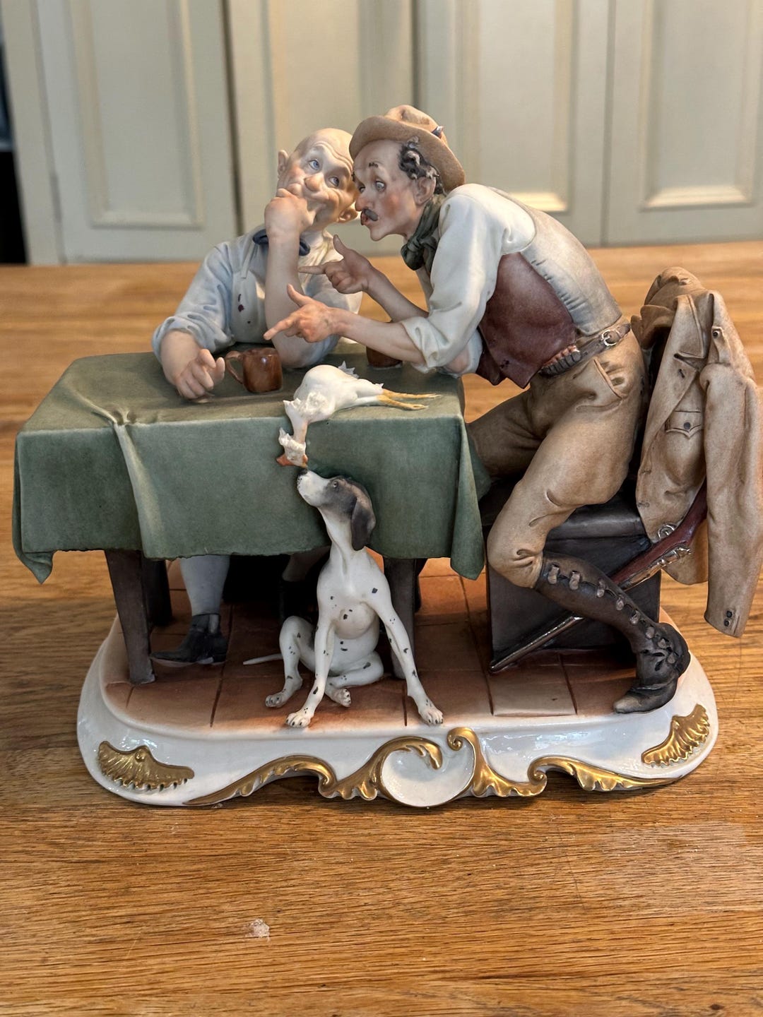 Hunting Tales 1958 Capo De Monte Figurine in Perfect Condition - Etsy