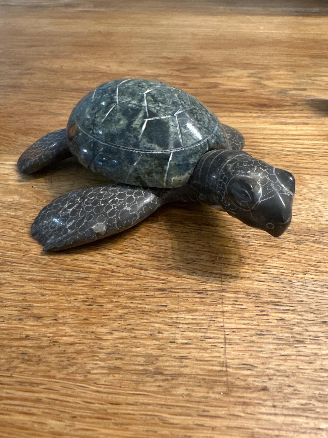 Stone and Marble Sea Turtle Figurine, Hand Carved and Polished I3 Cm ...