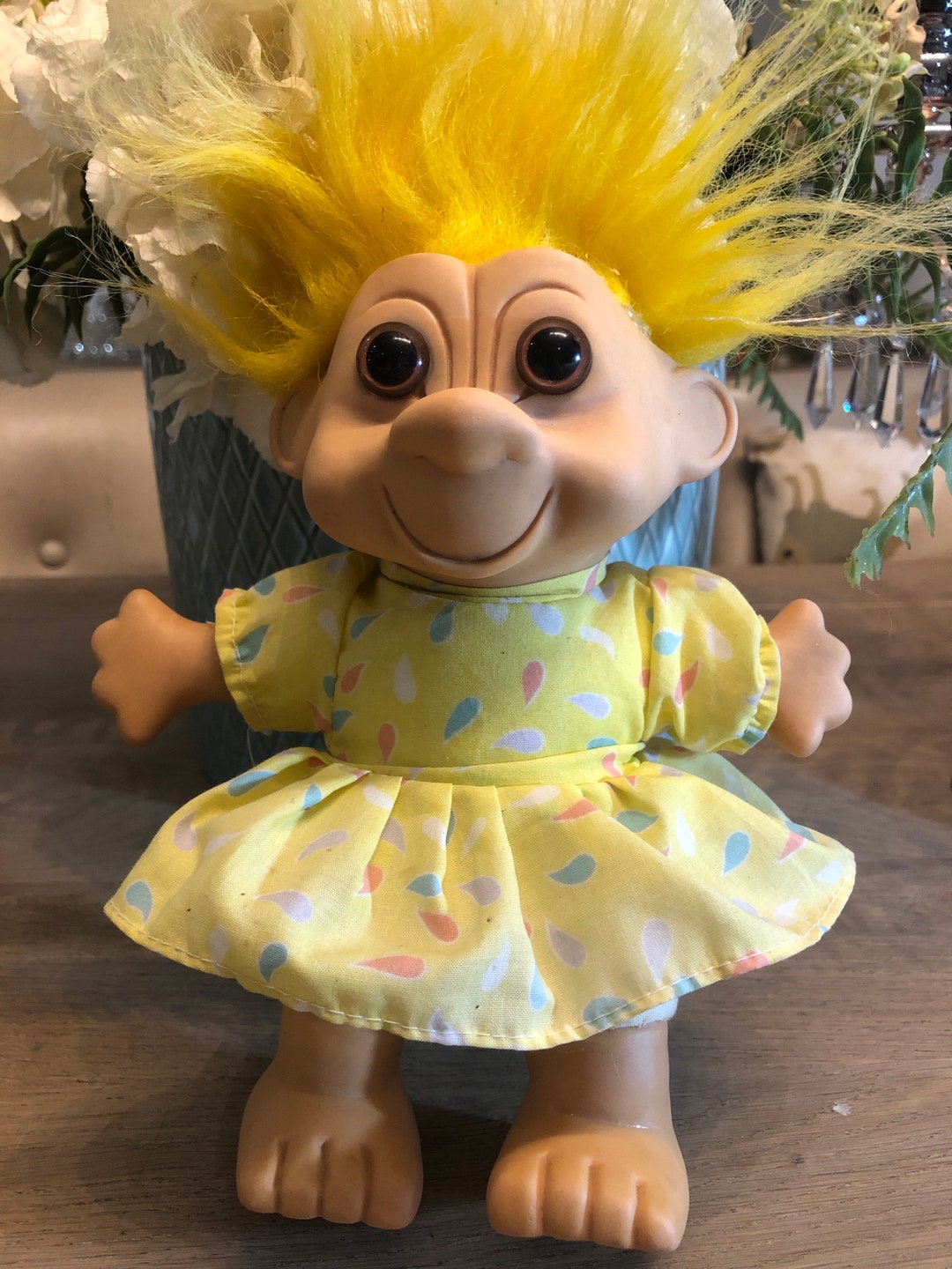 1980 Tilly Trollop Retro Troll With Yellow Hair and Original Yellow ...