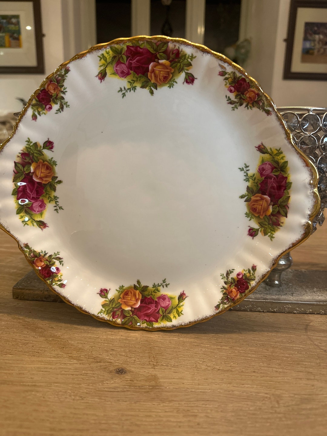 Royal Albert Old Country Roses Sandwich Plate - Etsy