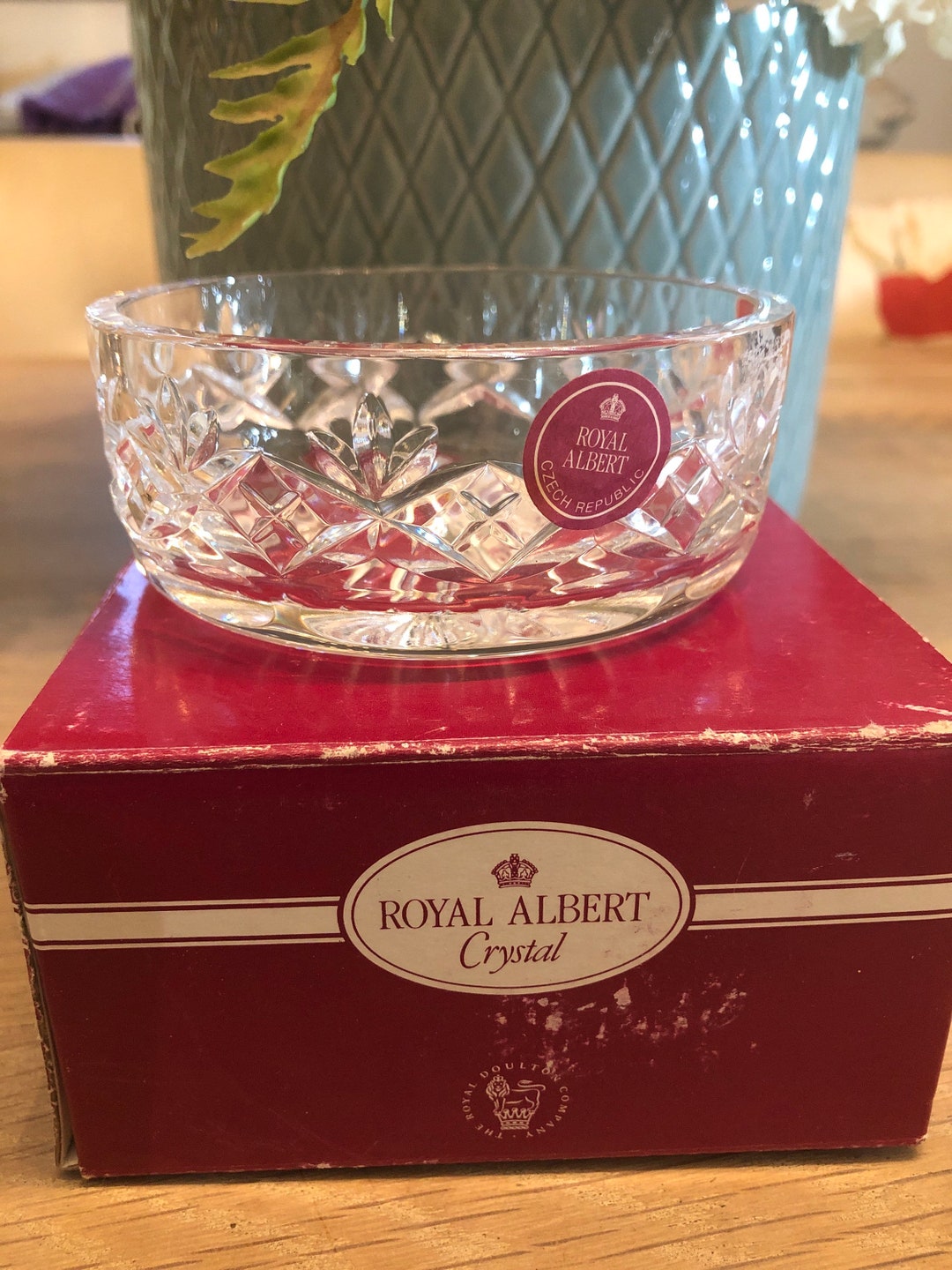 Royal Albert Crystal Glass Bowl Vintage and Collectible - Etsy