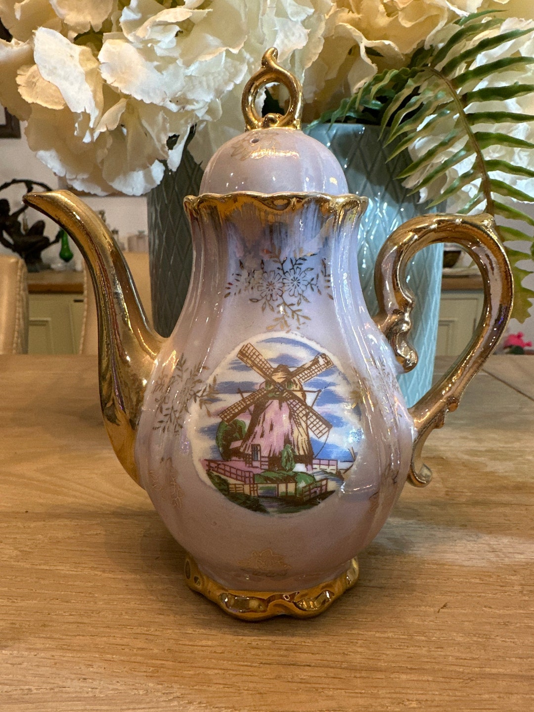 Bavarian Coffee Set With Coffee Pot, Sugar Bowl and Two Cups and ...