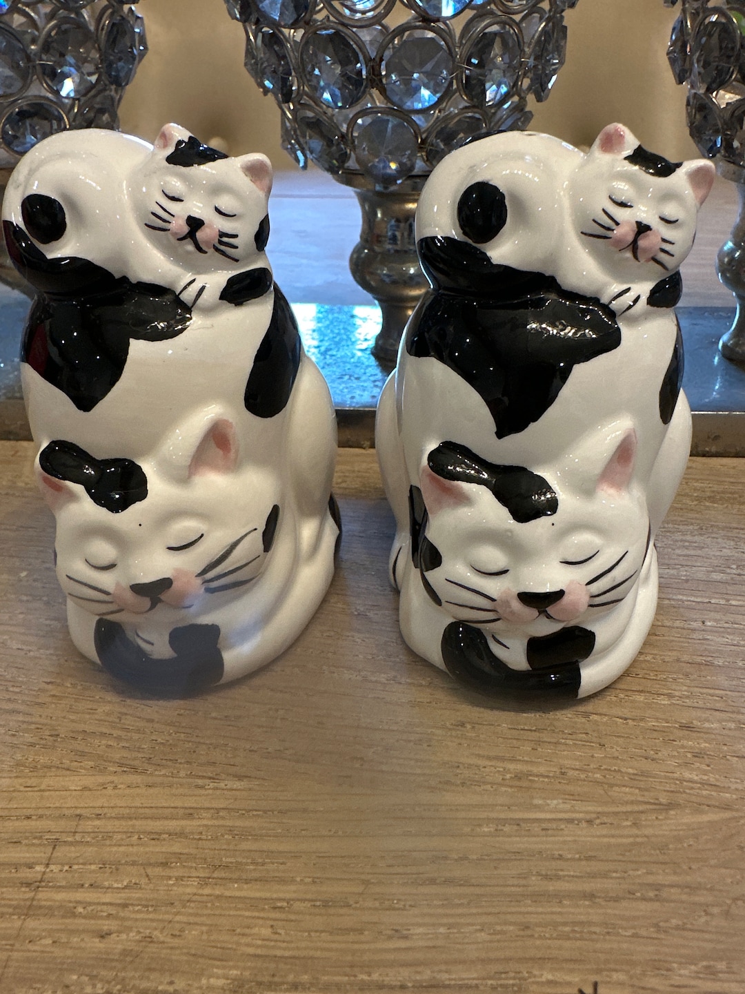 Kitch Cat and Kitten Salt and Pepper Pots - Etsy