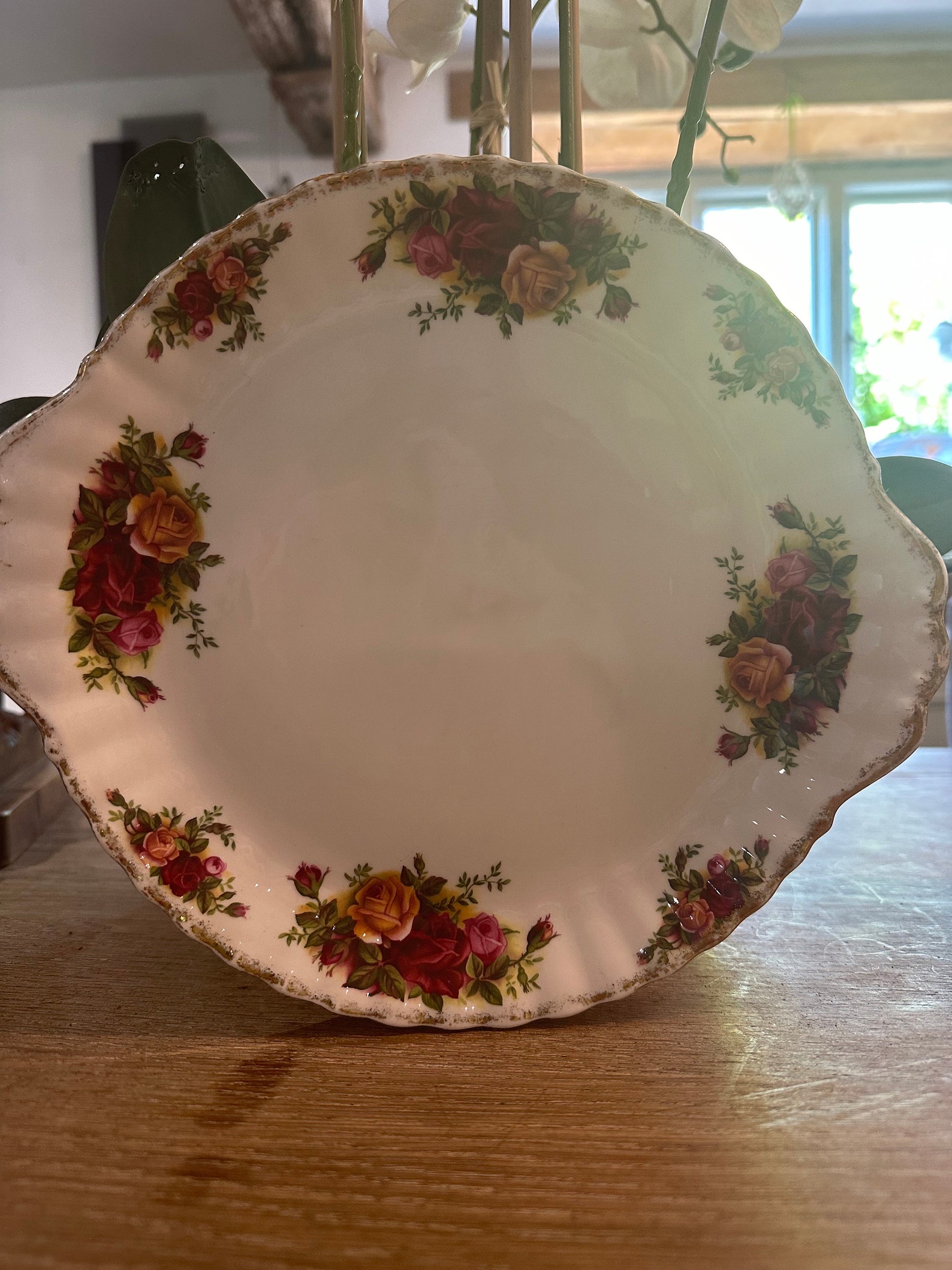 Royal Albert Vintage Old Country Roses Cake/sandwich Eared Plate - Etsy