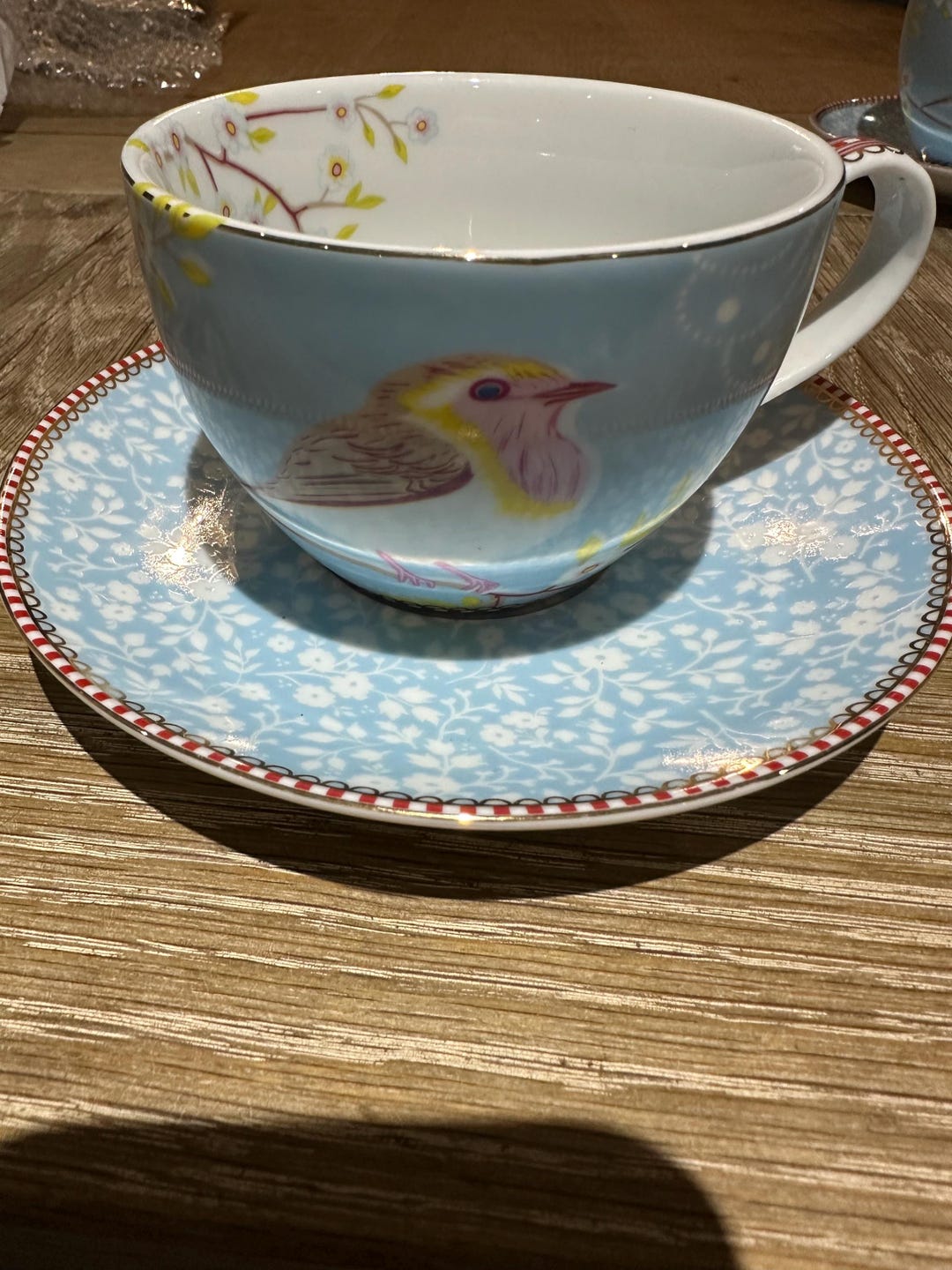 Pip Studio Blue Floral Cup and Saucer - Etsy