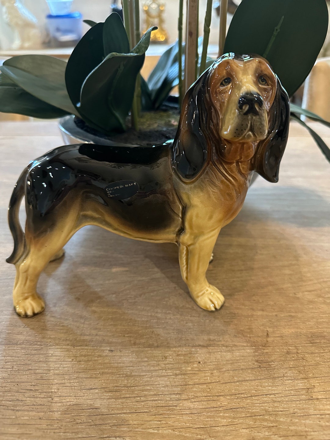Blood Hound Figurine by Coopercraft, Lovely Vintage Collectible Dog in ...
