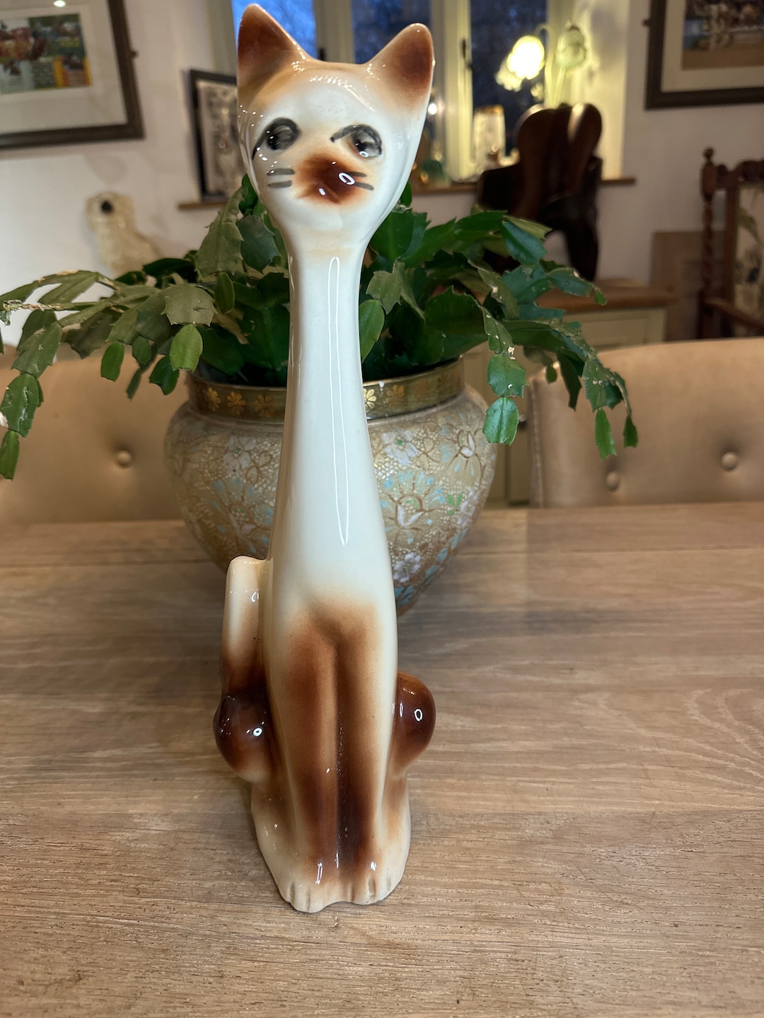 Tall Kitch Retro Siamese Cat - Etsy