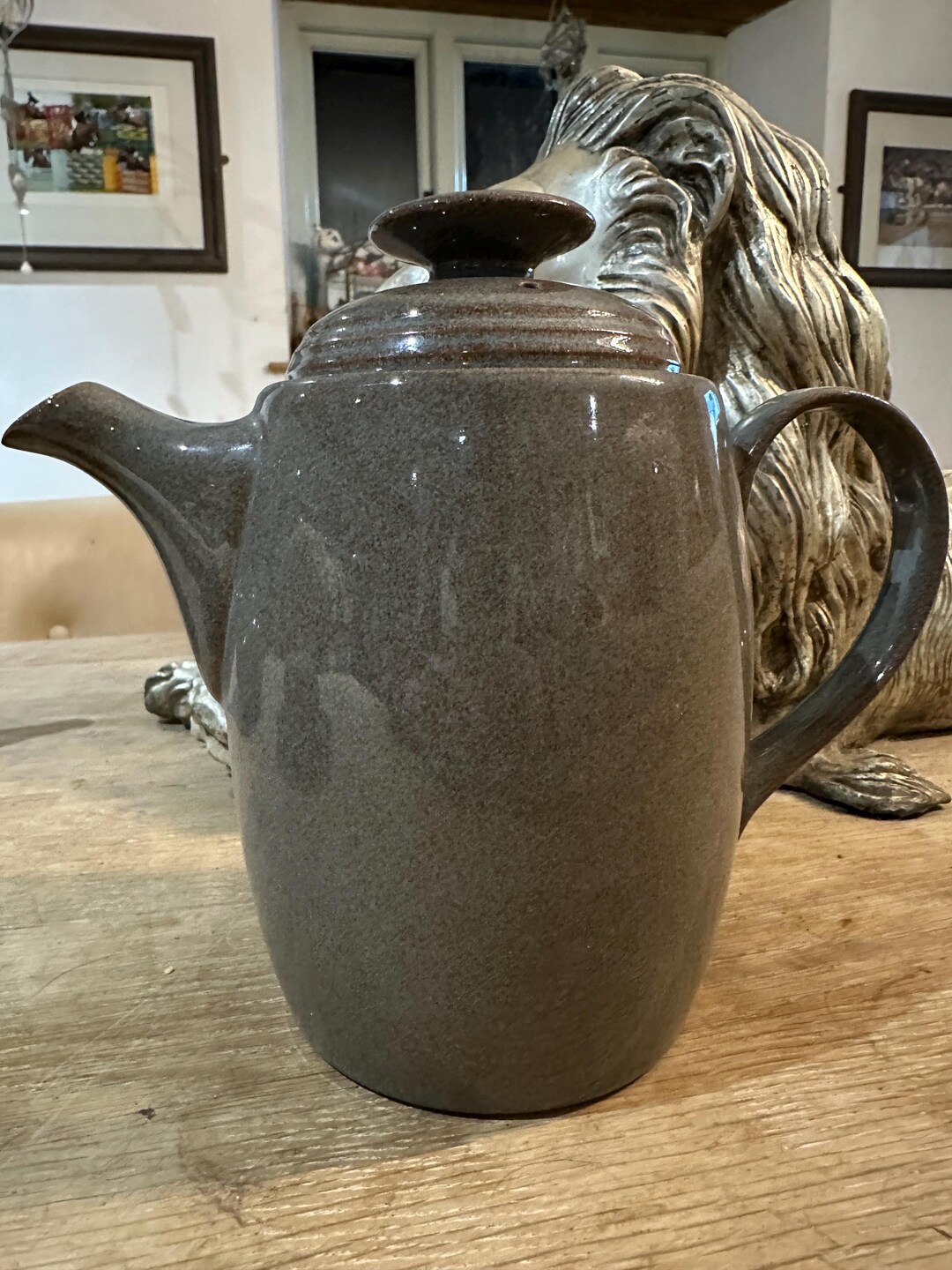 Denby Greystone Tall Full Size Coffee Pot Made in England - Etsy