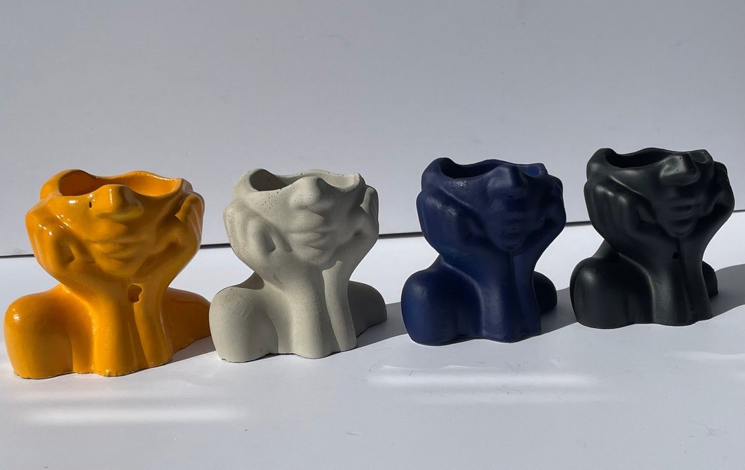 Abstract Face Flower Pot - 2023 Color Collection - Etsy