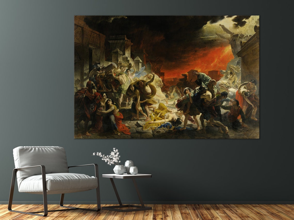 The Last Day of Pompeii Karl Bryullov Painting Print Fine Art | Etsy