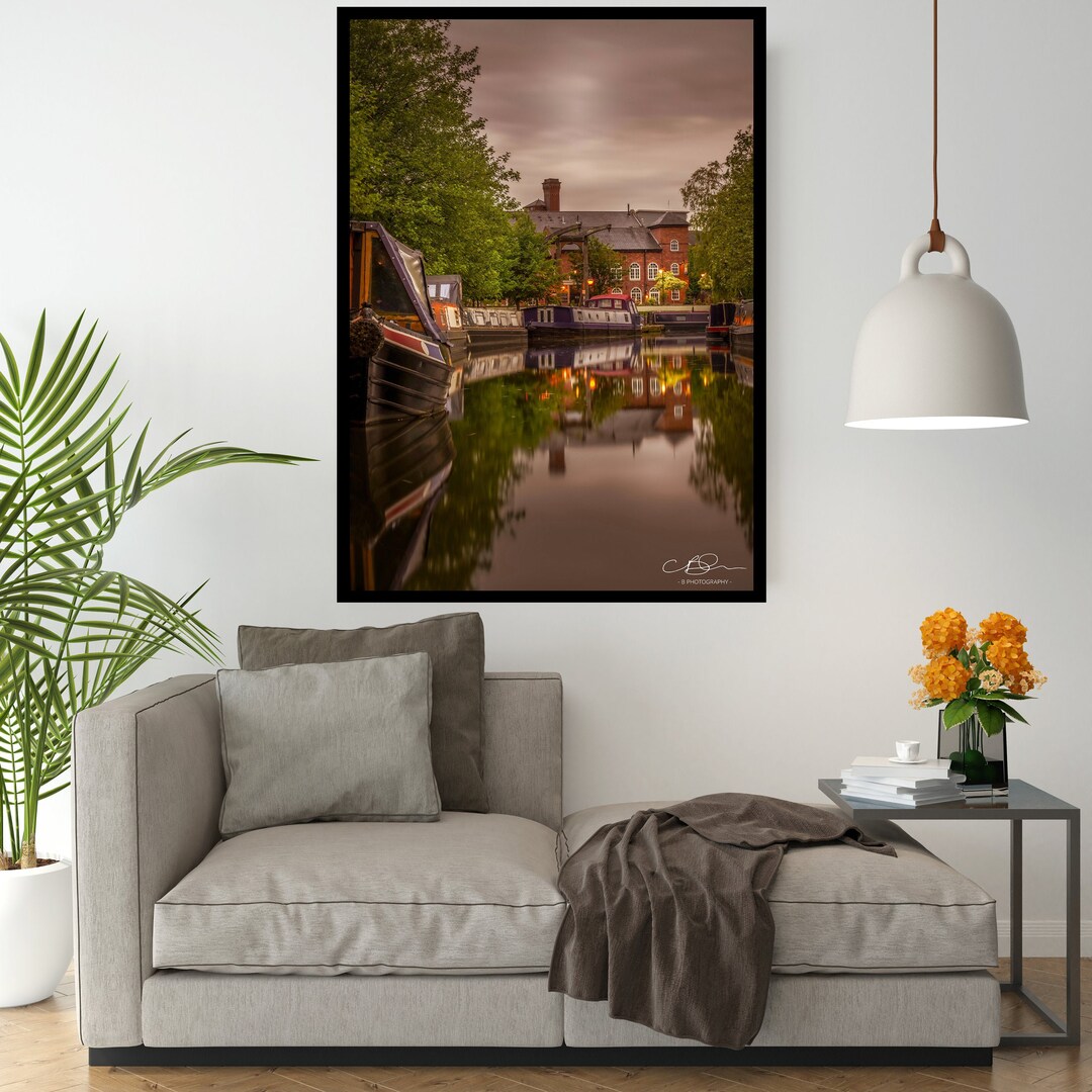 Castlefield Wharf Print - Manchester Print - MCR Print - Canals ...