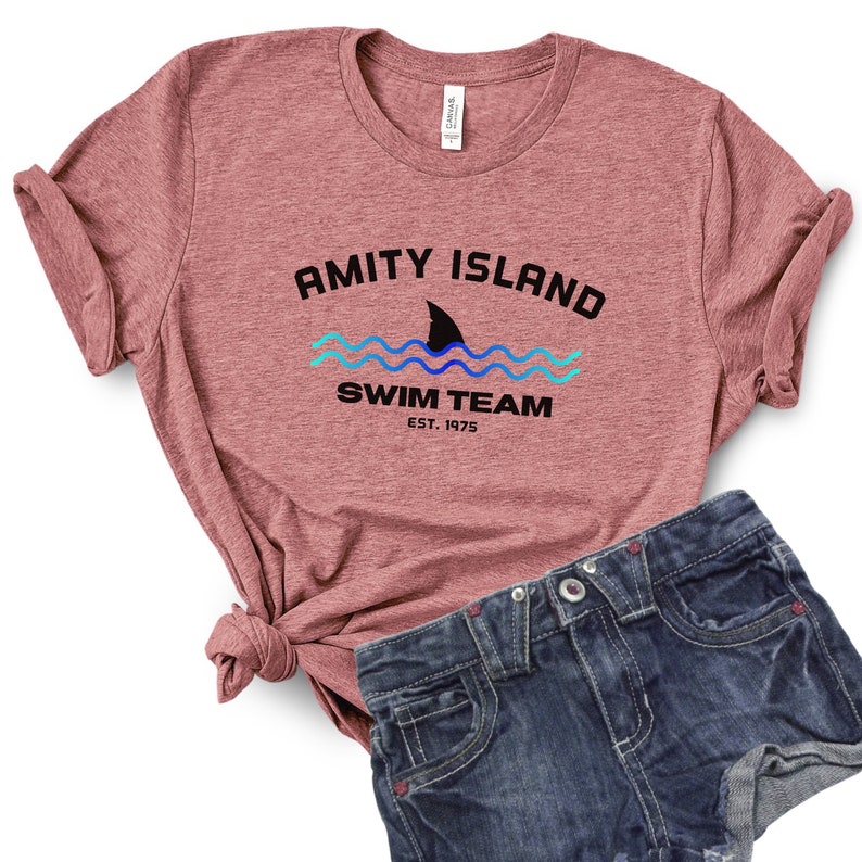 Amity Island Swim Team | Amity Island Shirt | Shark Lover |quints Shark ...
