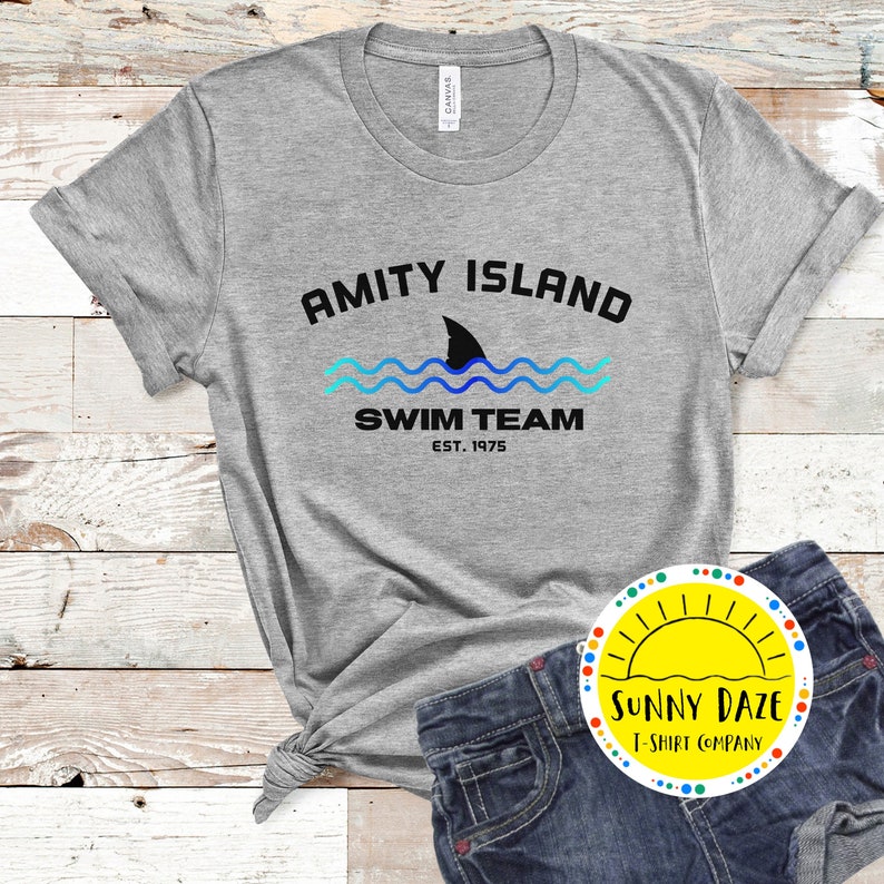 Amity Island Swim Team | Amity Island Shirt | Shark Lover |quints Shark ...