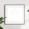 Layton Temple Outline, Simple LDS Temple Outline, Minimalist LDS Temple ...