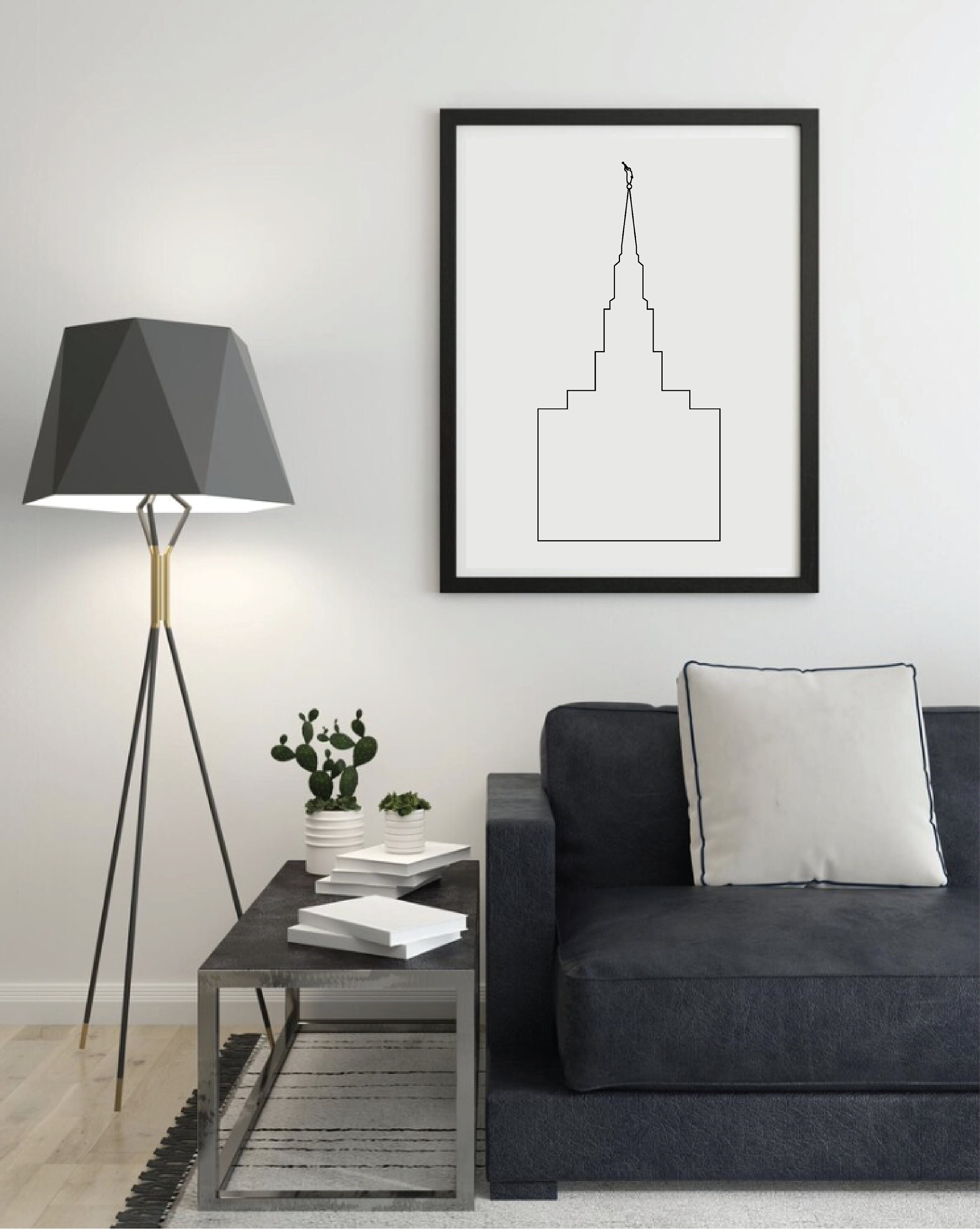Layton Temple Outline, Simple LDS Temple Outline, Minimalist LDS Temple ...