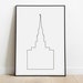 Layton Temple Outline, Simple LDS Temple Outline, Minimalist LDS Temple ...