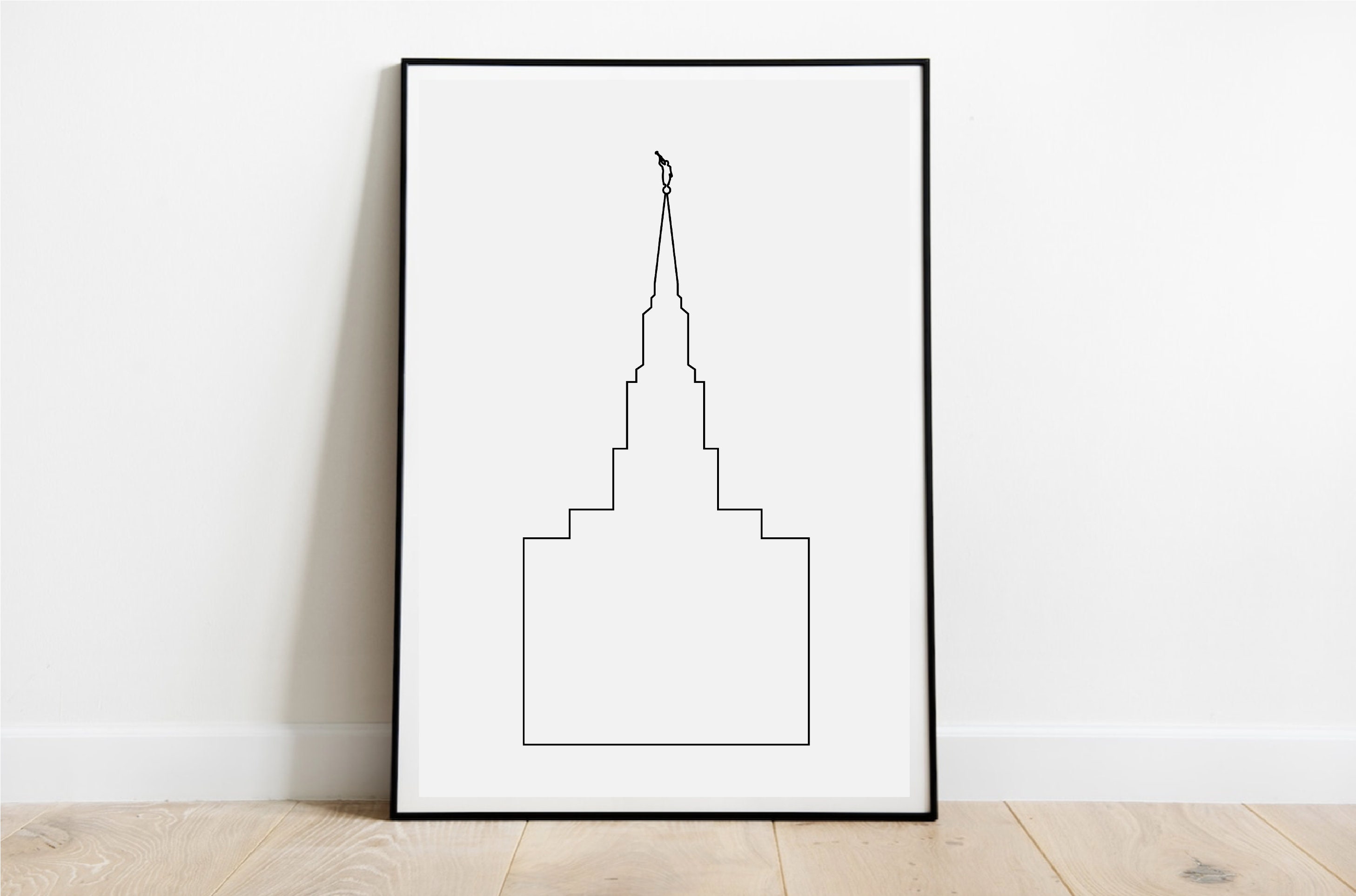 Layton Temple Outline, Simple LDS Temple Outline, Minimalist LDS Temple ...