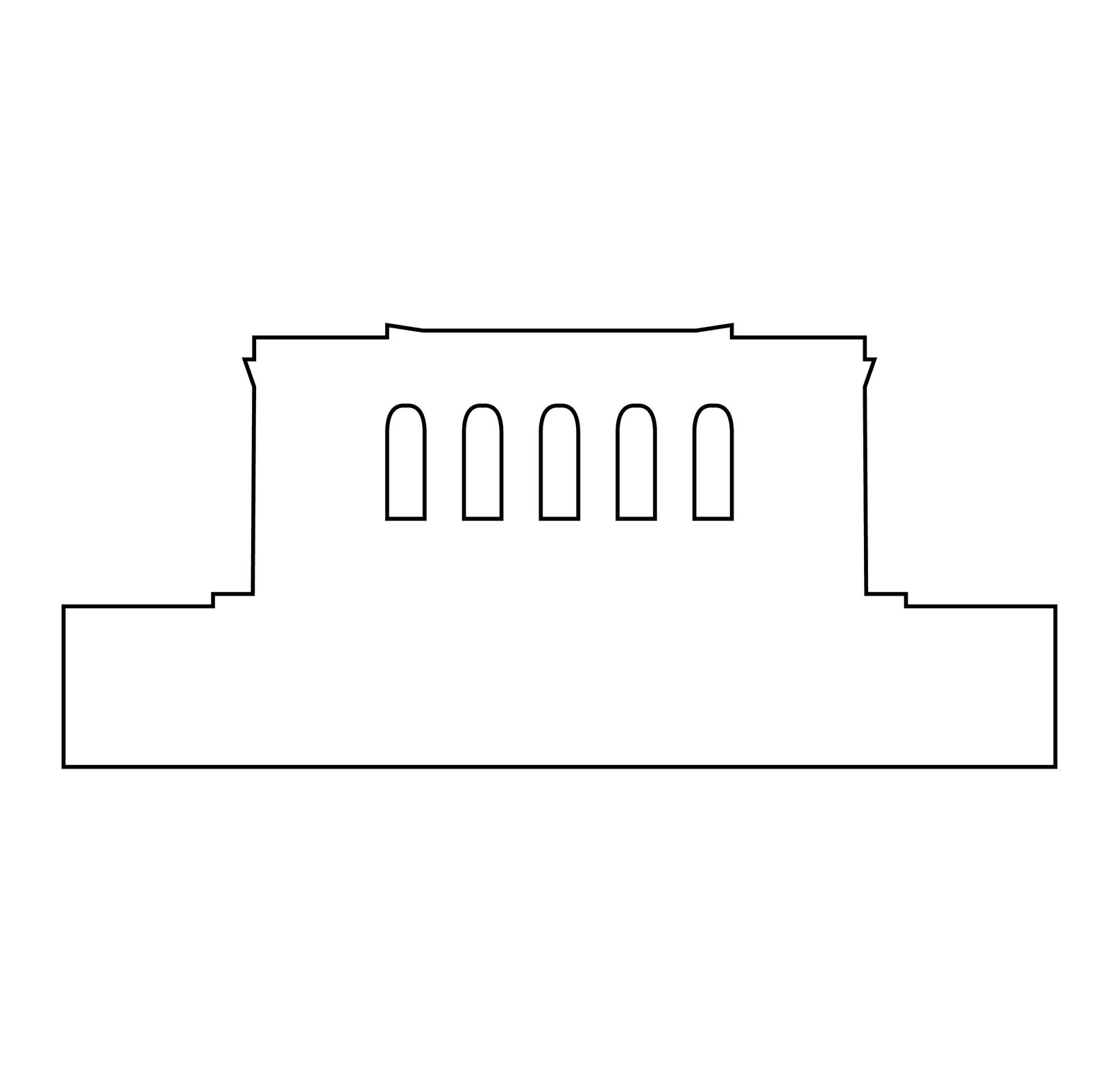 Mesa Arizona LDS Temple Outline Simple LDS Temple Outline - Etsy