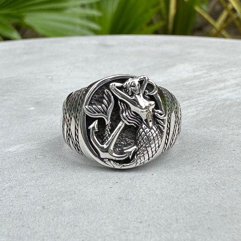 Silver Mermaid Ring - Etsy