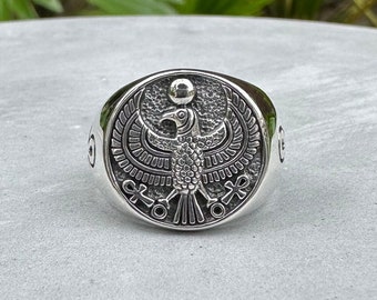 Horus Falcon Ring - Etsy