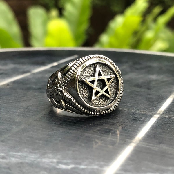 Satanic Rings for Men - Etsy