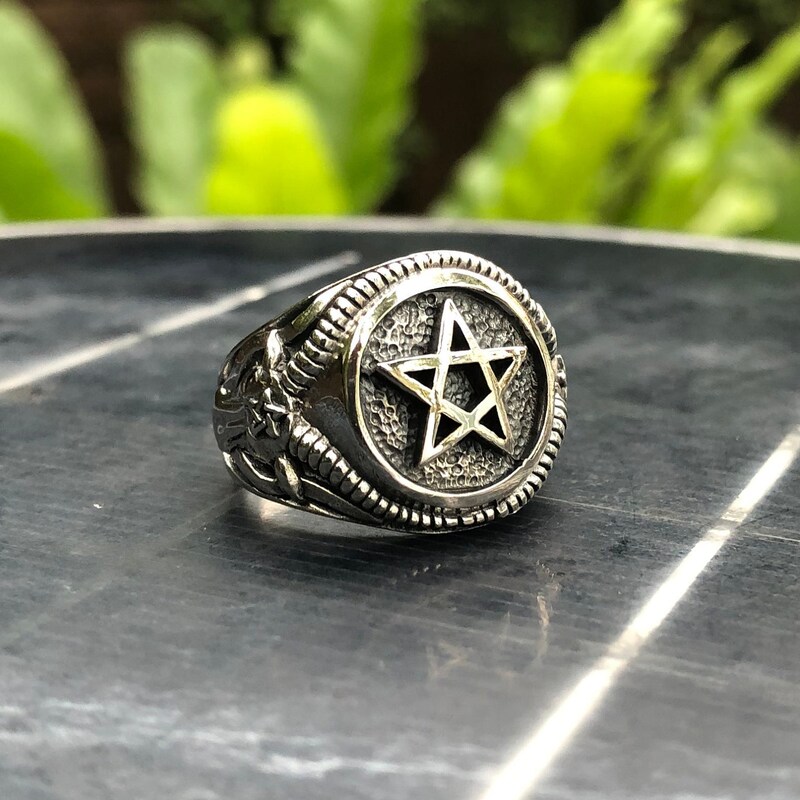 Satanic Rings for Men - Etsy