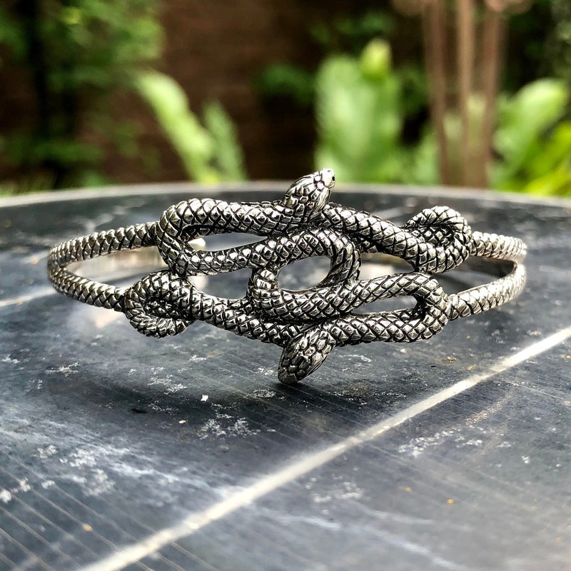 Mens 925 Snake Bracelet - Etsy