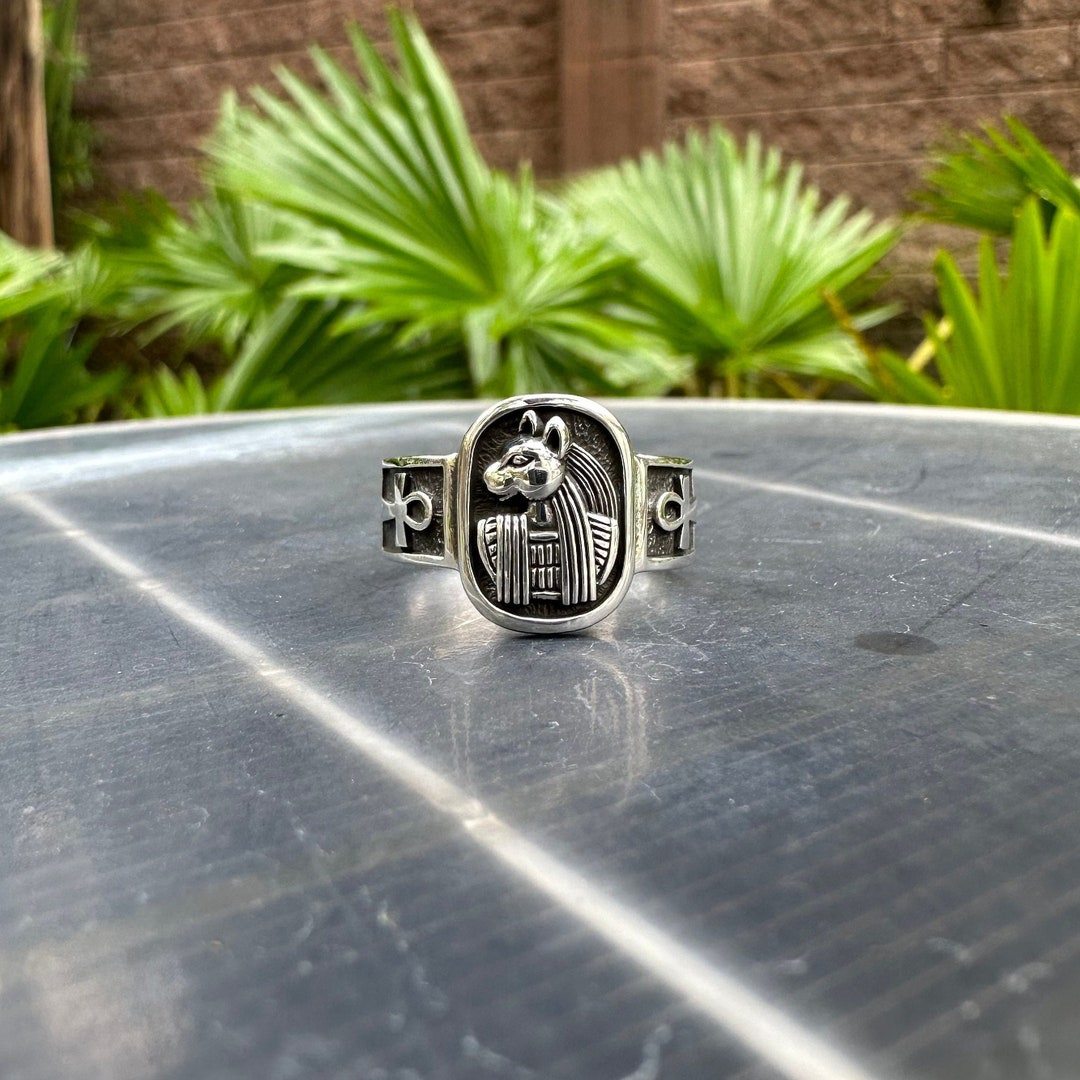 Handcrafted 925 Sterling Silver Bastet Ancient Egyptian Goddess Bast ...
