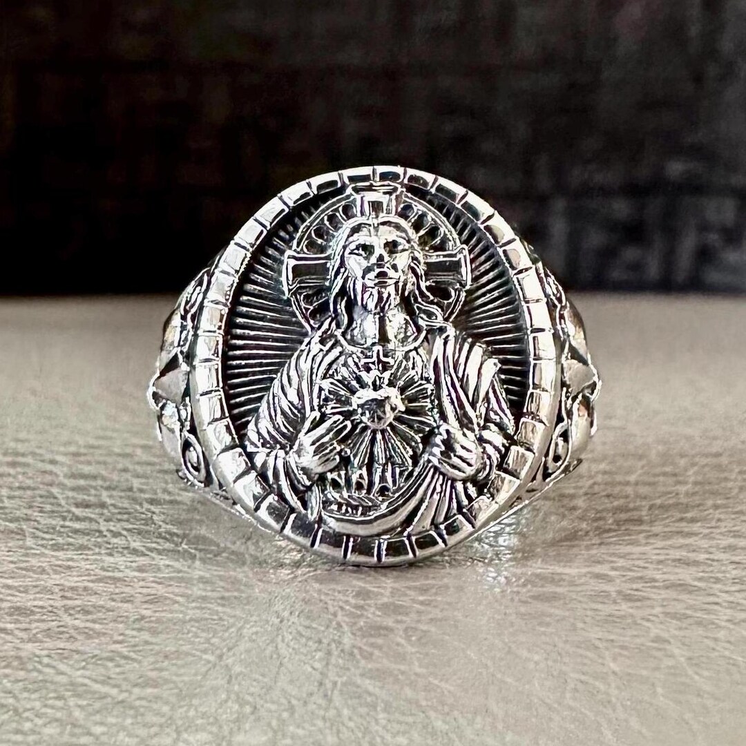 Handcrafted 925 Sterling Silver Jesus Christ Ring YHWH Yahweh Hebrew ...