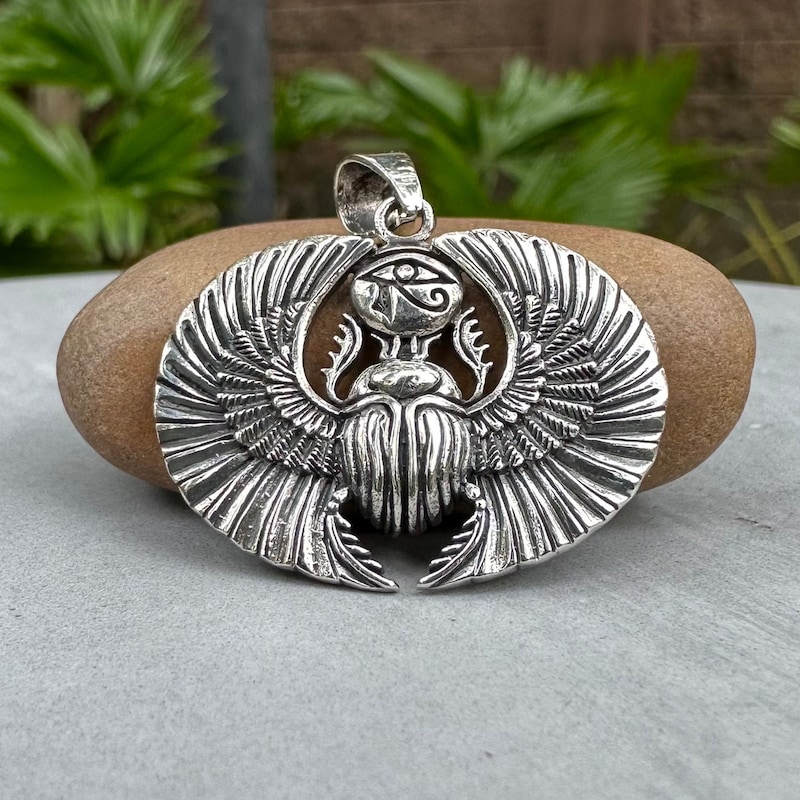 Silver Scarab - Etsy