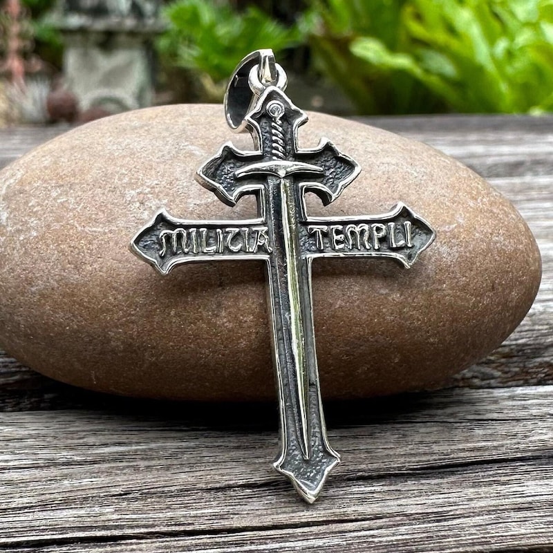 Templar Crusader Pendant - Etsy UK