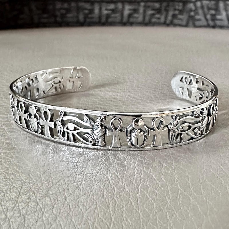 Ankh Bracelet 925 - Etsy