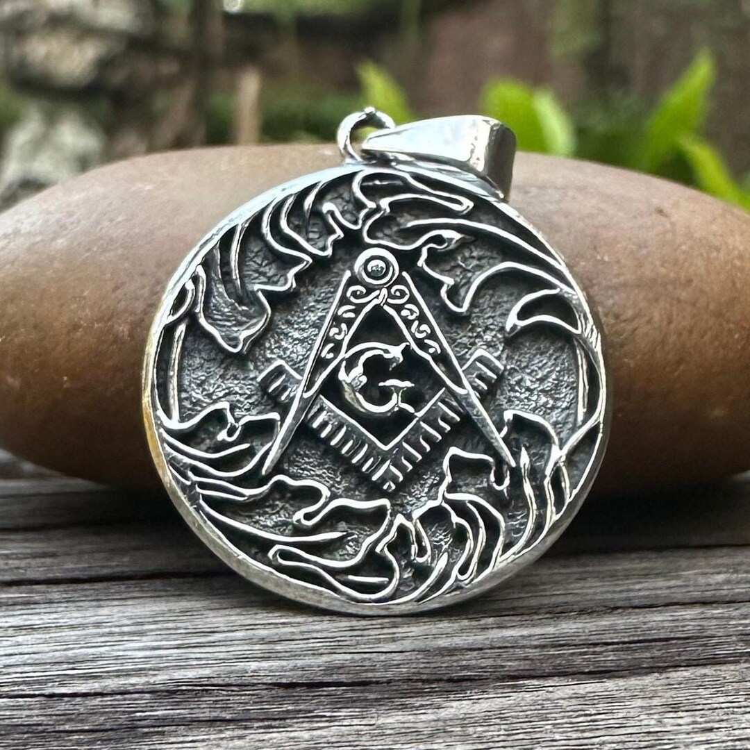 Handcrafted 925 Sterling Silver | Freemason Masonic Pendant ...
